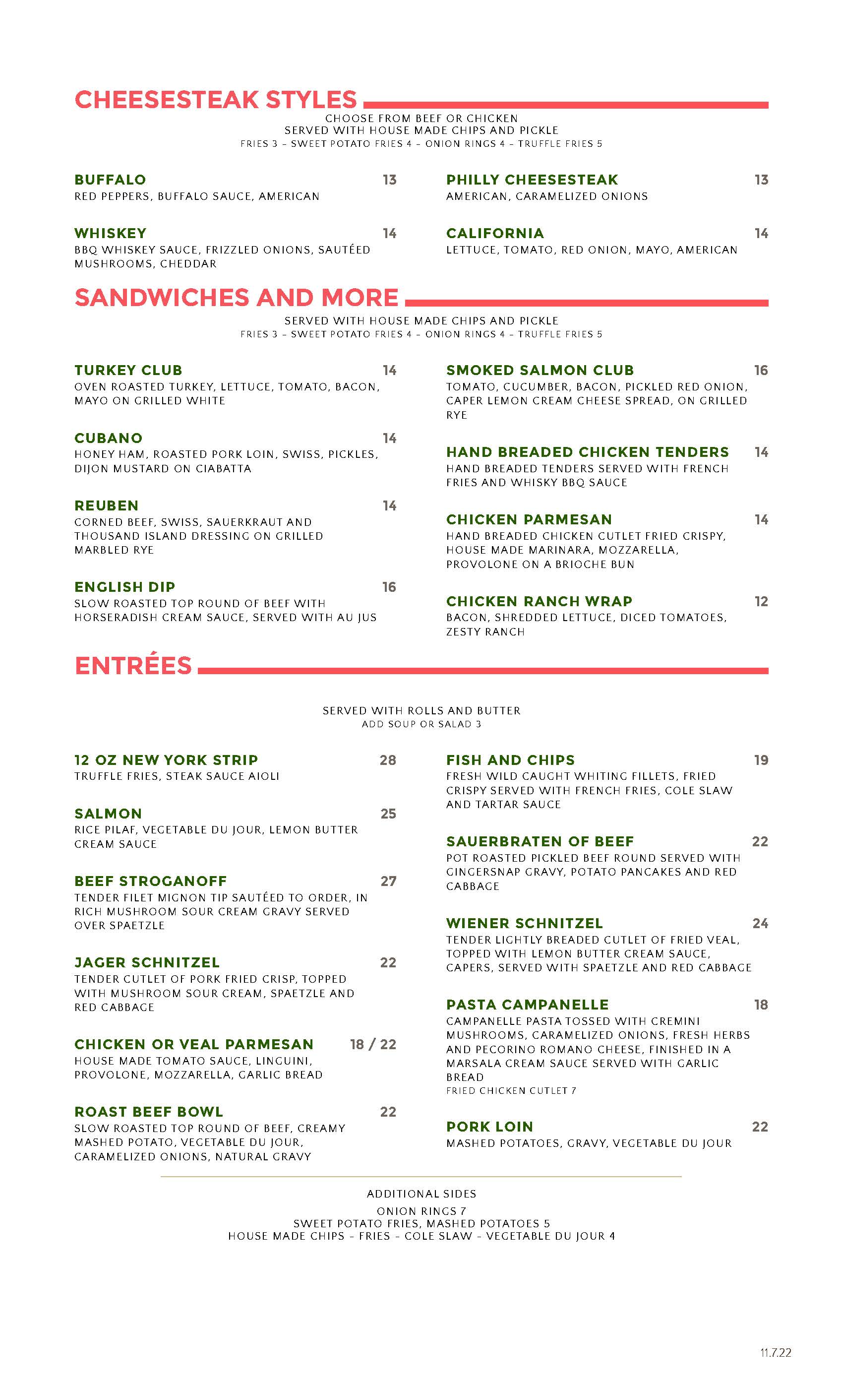 Restaurant - Harkers Hollow Golf Club