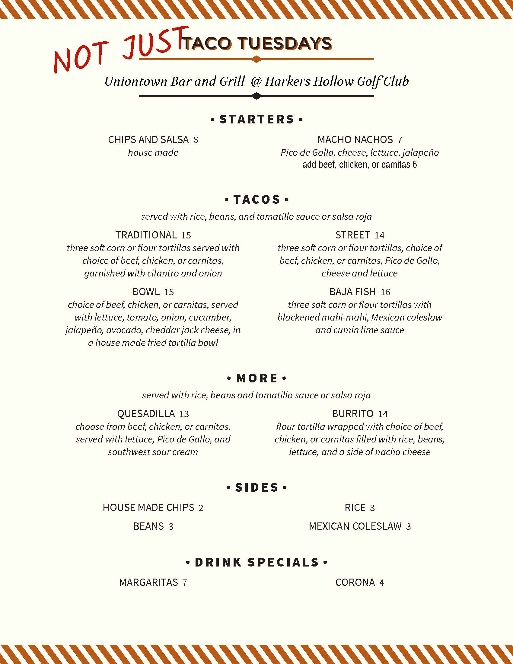 Restaurant - Harkers Hollow Golf Club